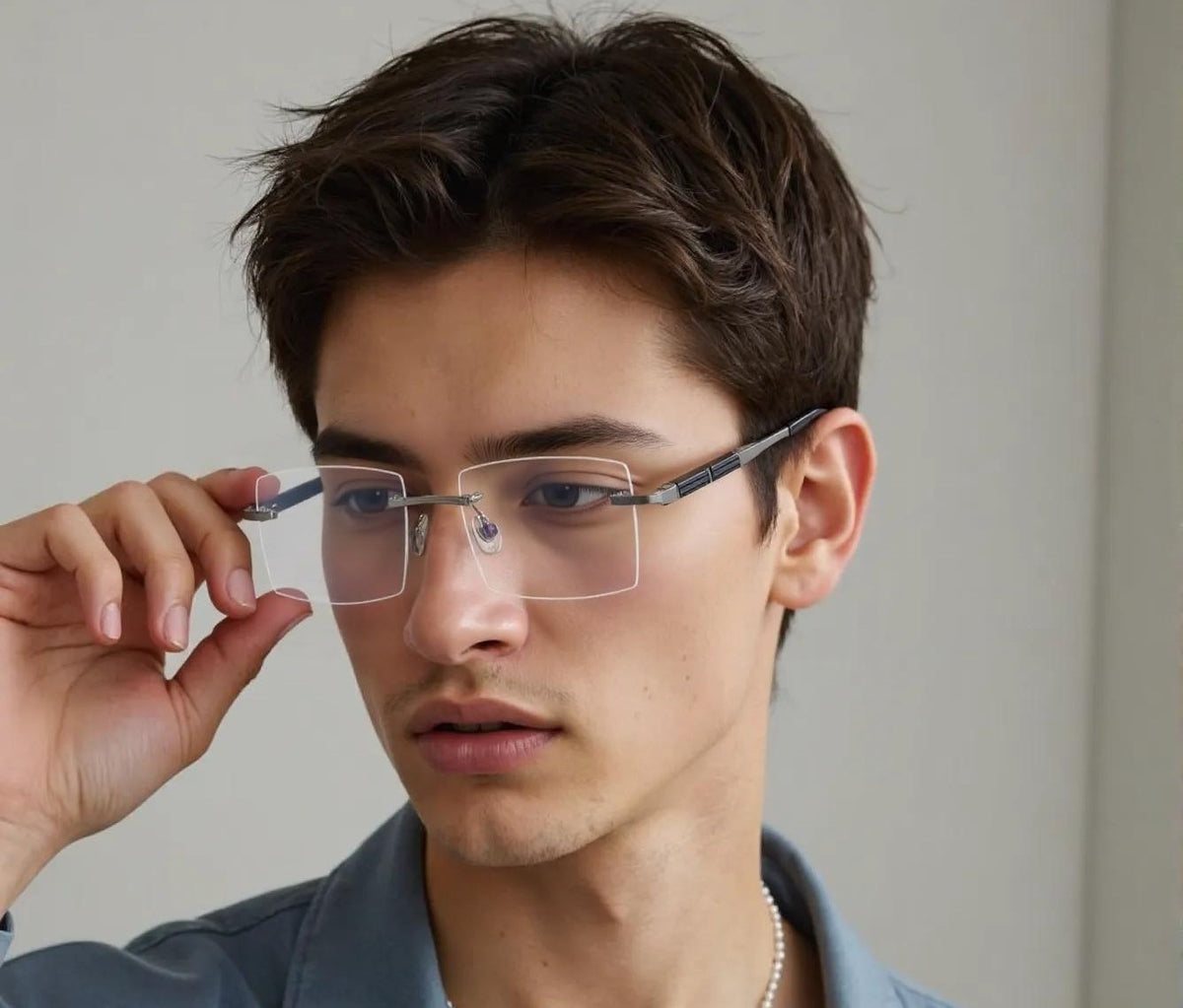 Rimless Glasses & Sunglasses for Men – Comfortable & Light