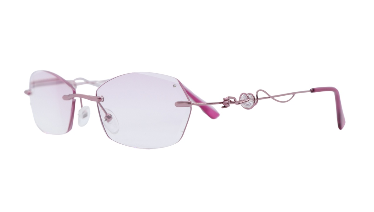 Snake Line Rimless Eyeglasses - Elegant & Stylish